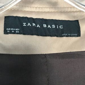Zara | Jackets & Coats | Zara Gold Satin Cropped Jacket | Poshmark